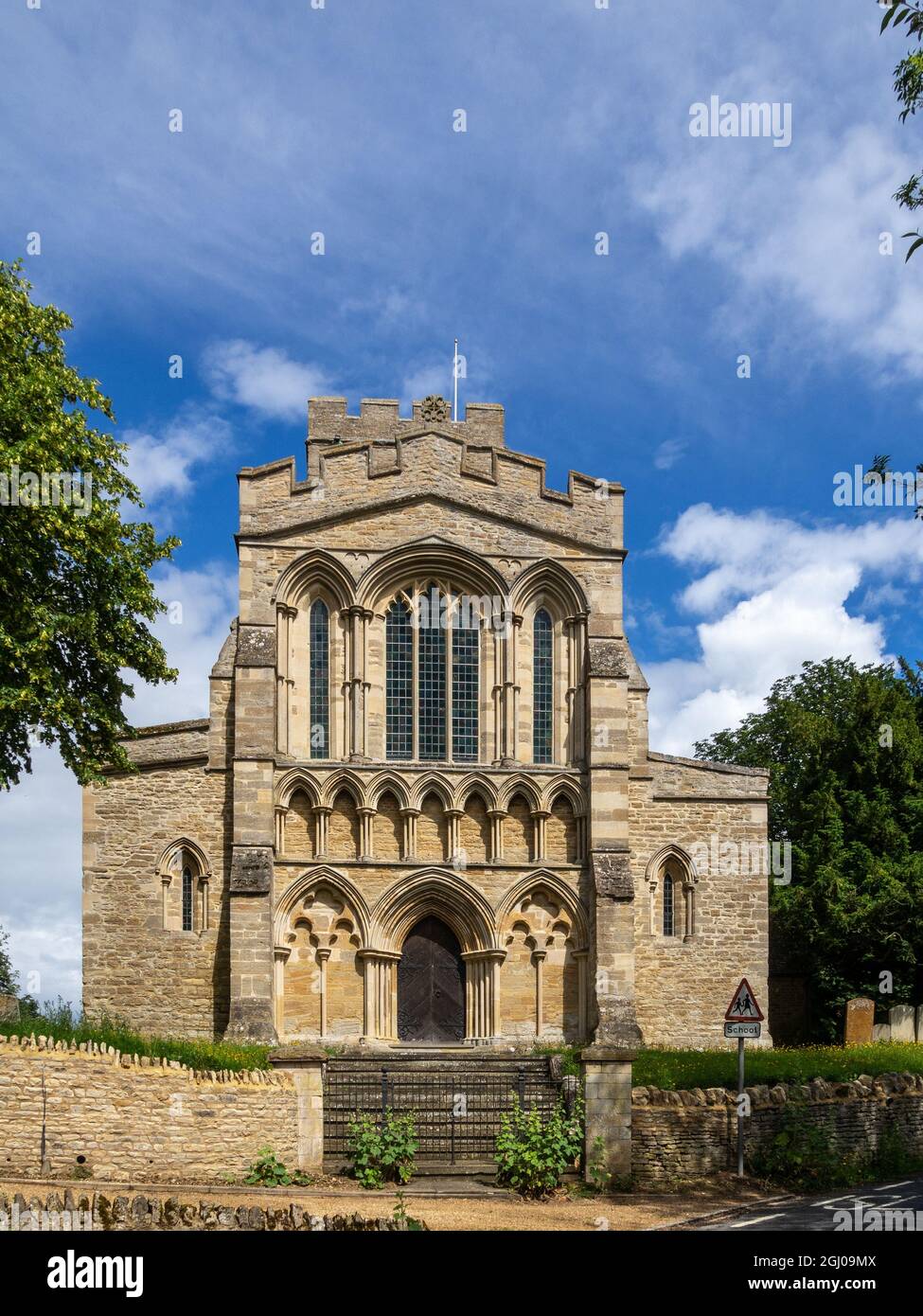St Mary's church in the village of Felmersham, Bedfordshire, UK Stock ...