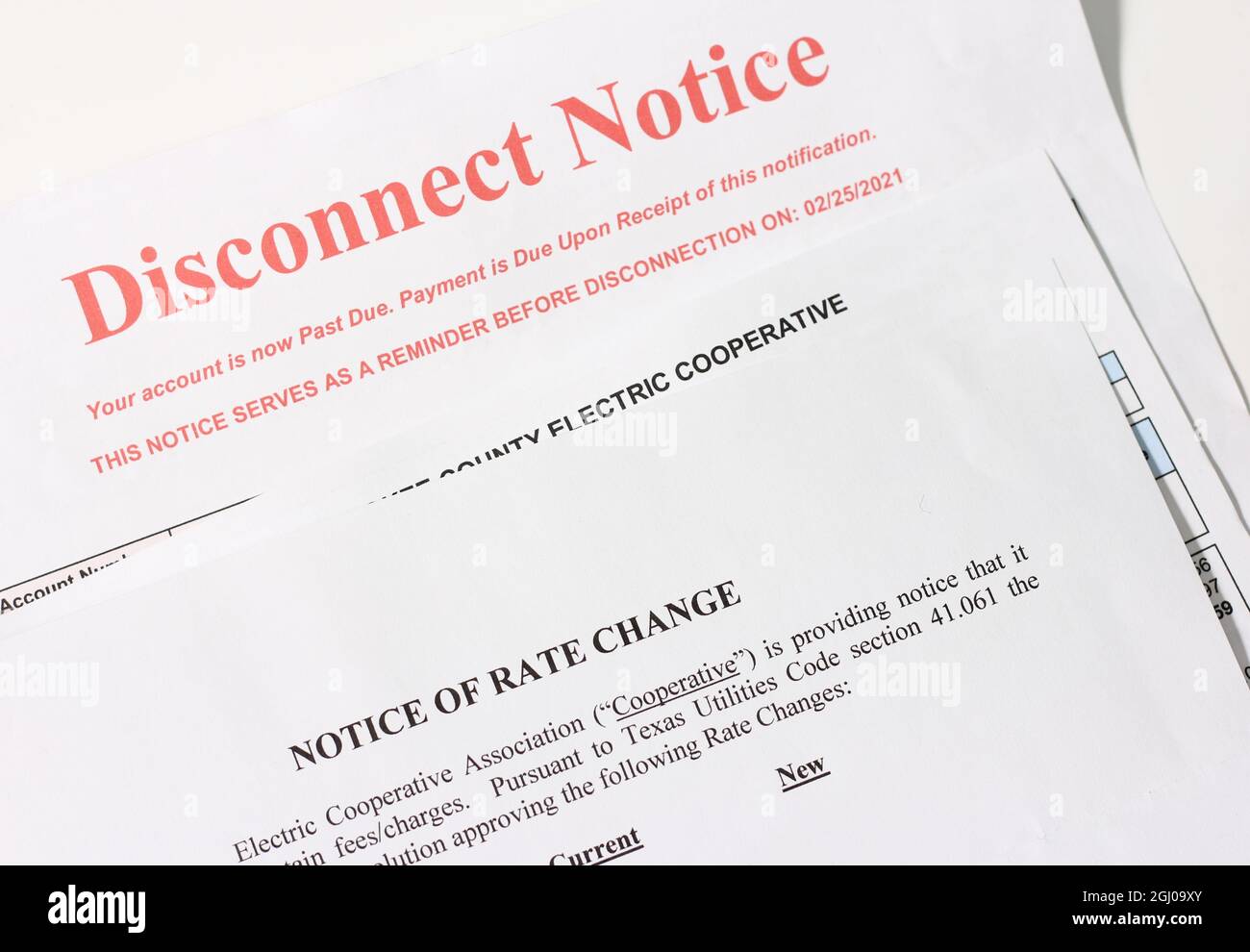 Disconnect Notice From a Rural Texas Electric Cooperative Association ...