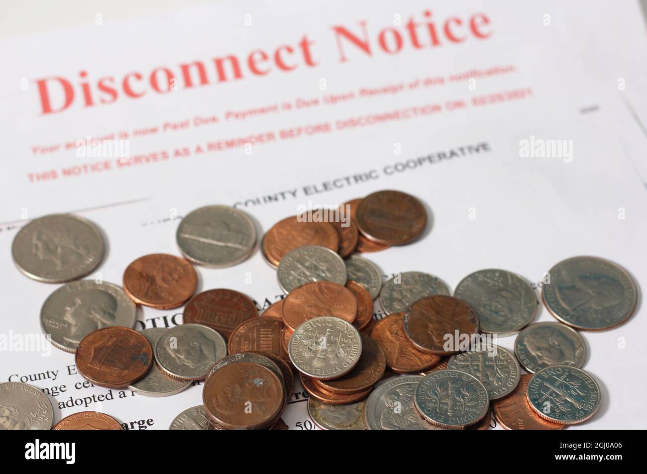 Disconnect Notice From a Rural Texas Electric Cooperative Association ...