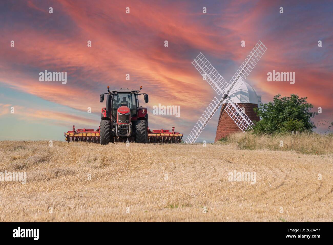 Halnaker Windmill in the South Downs National Park in West Sussex ...