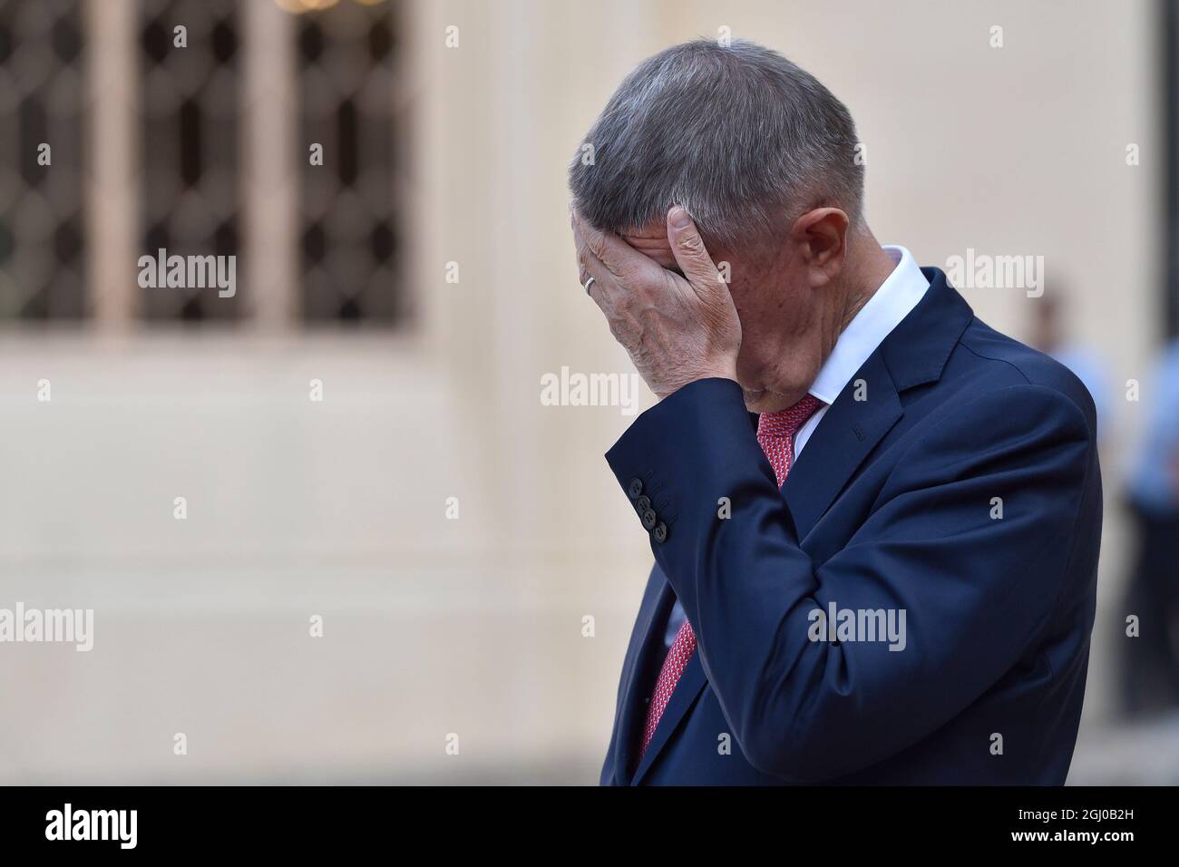 Czech Prime Minister Andrej Babis (ANO), pictured, holds meeting in ...