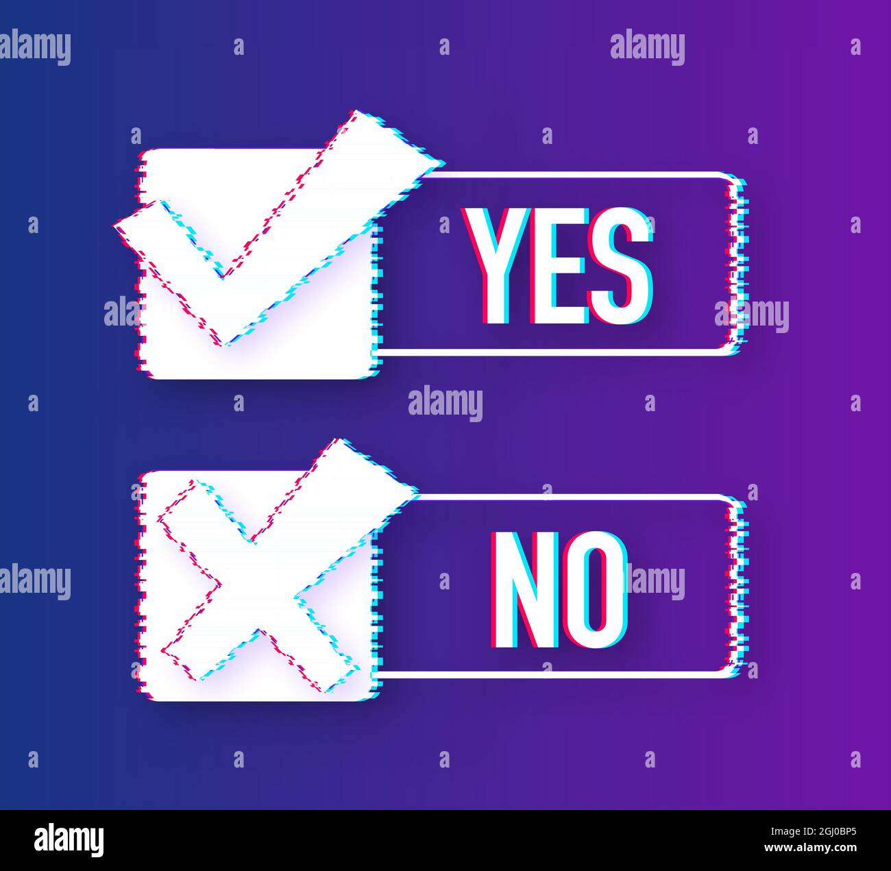 Yes No word text on talk shape. Vector stock illustration yes no in ...