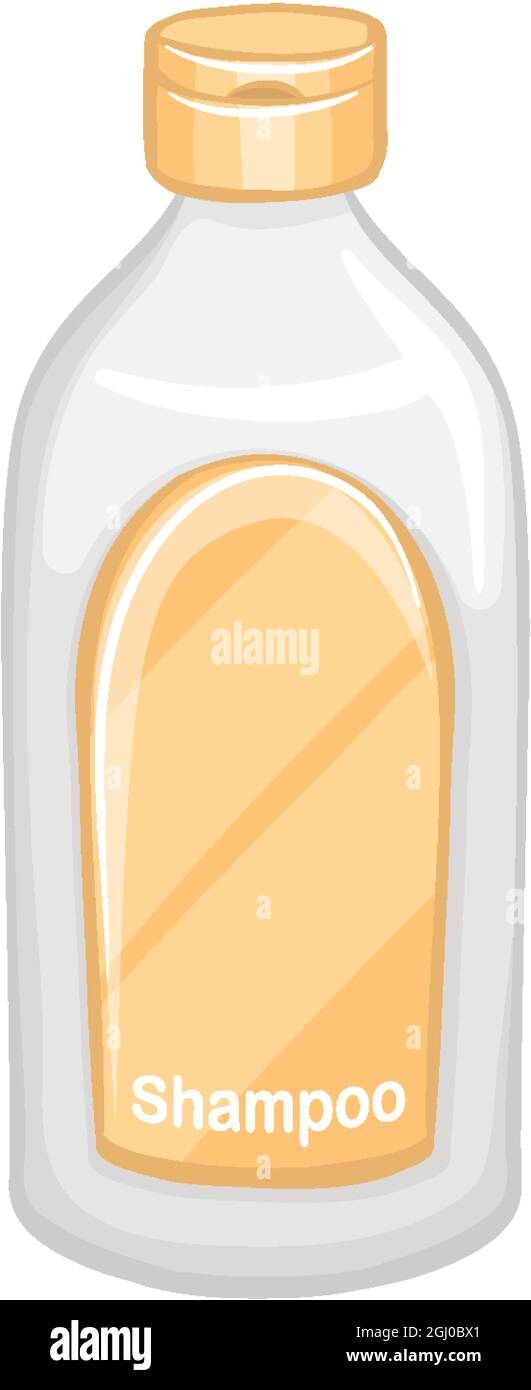 Shampoo bottle isolated on white background illustration Stock Vector ...
