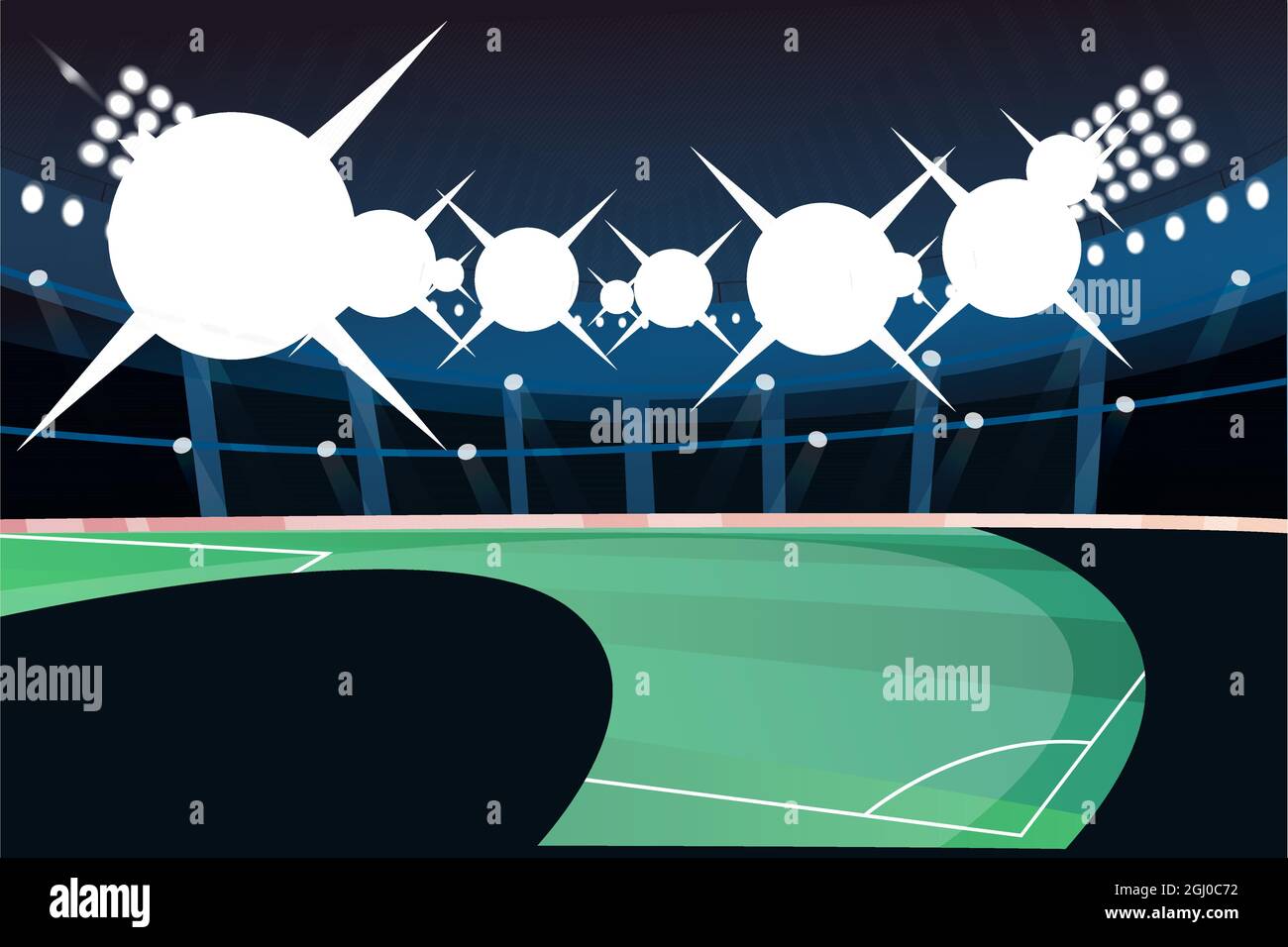 Gradient football field background Vector illustration Stock Vector ...