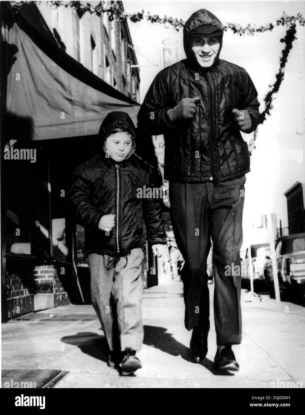 Joey Giardello world middleweight champion training here with his son ...