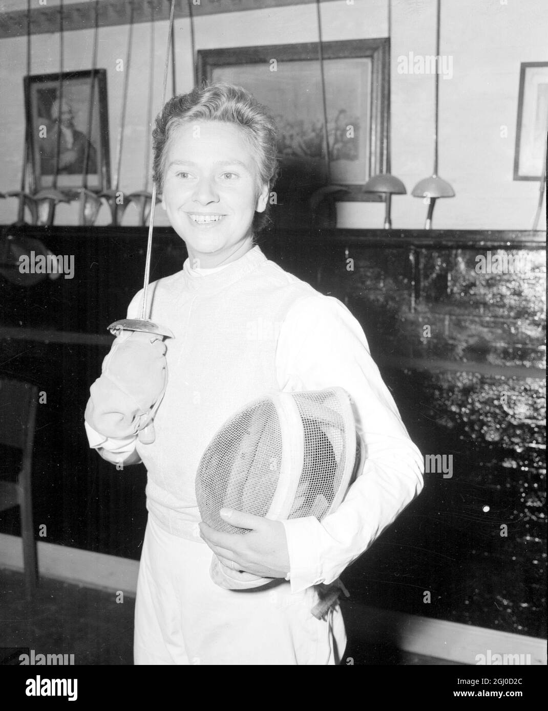 Mrs Mary Glen Haig, 32 Chelsea housewife, the holder of the Women's ...