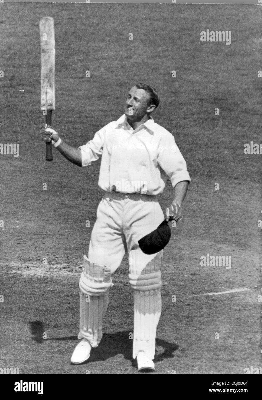1930 Don Bradman after reaching a double century in his last test at ...