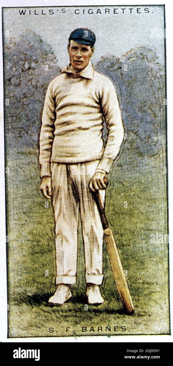Sidney F Barnes Staffordshire and England cricketer Stock Photo - Alamy