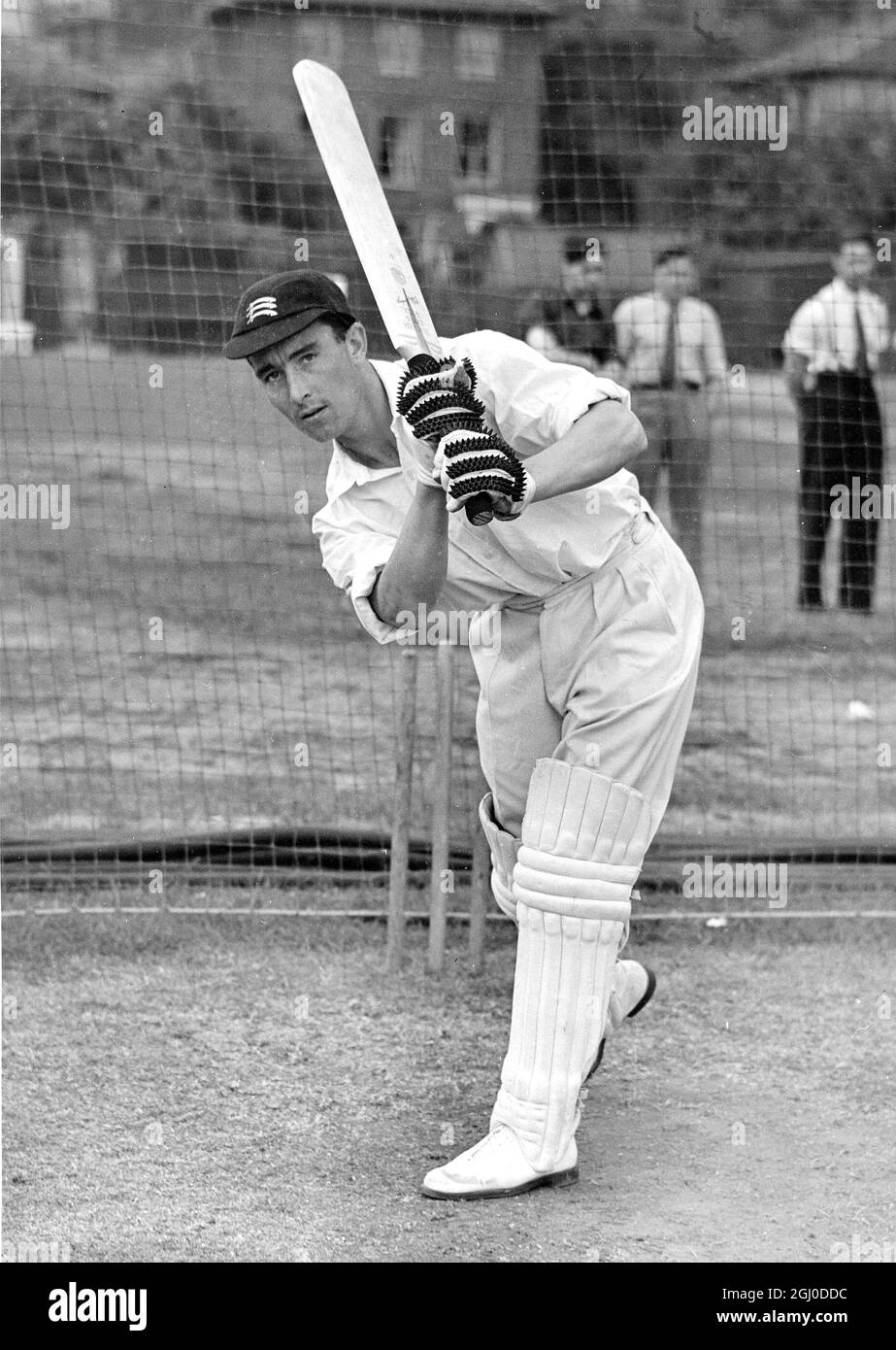 Cricketer in white hat hi-res stock photography and images - Alamy