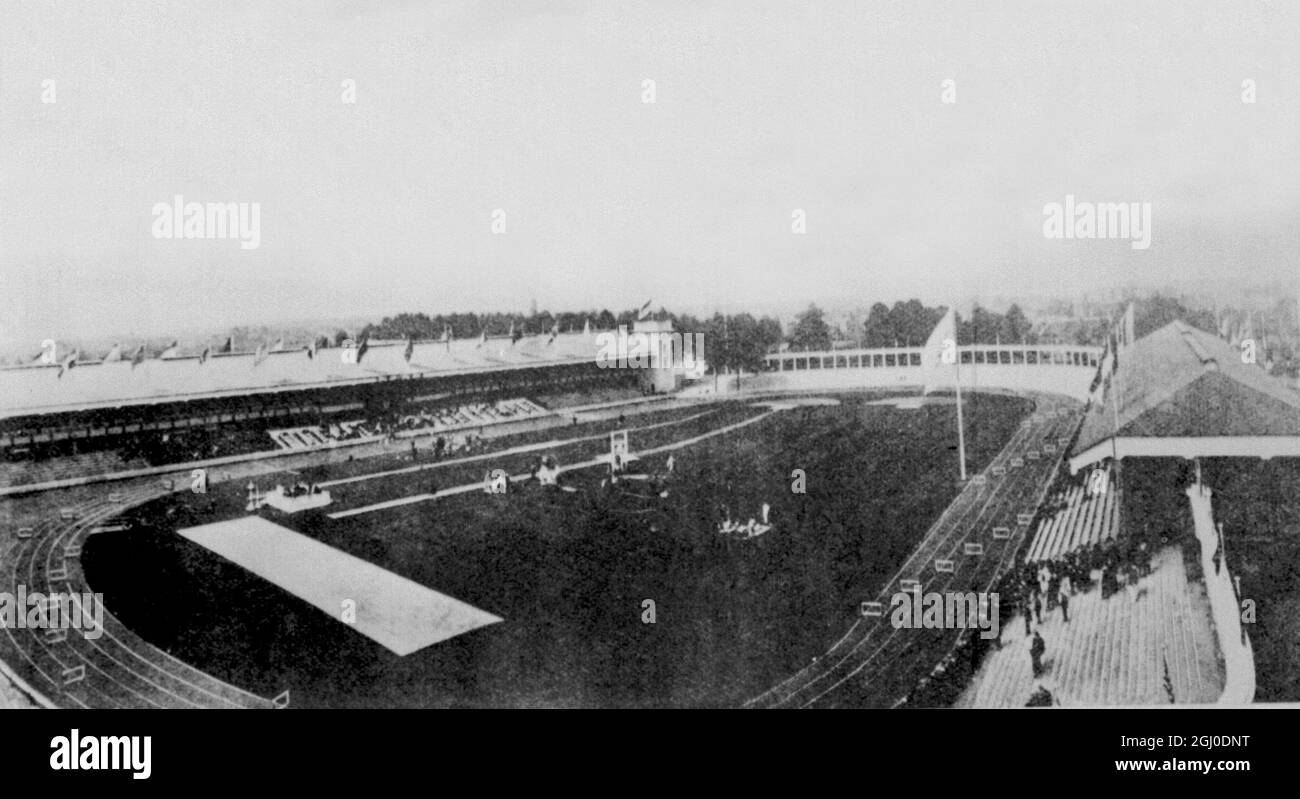 The Anvers stadium in Antwerp, Belgium was the site for the 1920 ...