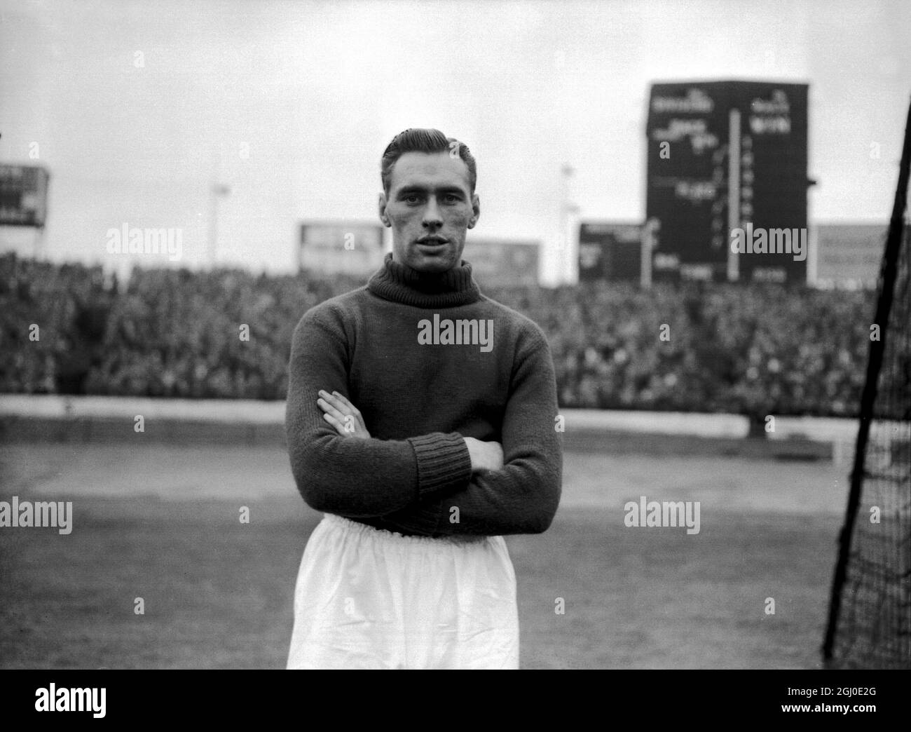 Ray Wood, Manchester United and England goalkeeper. 16th October 1958 ...