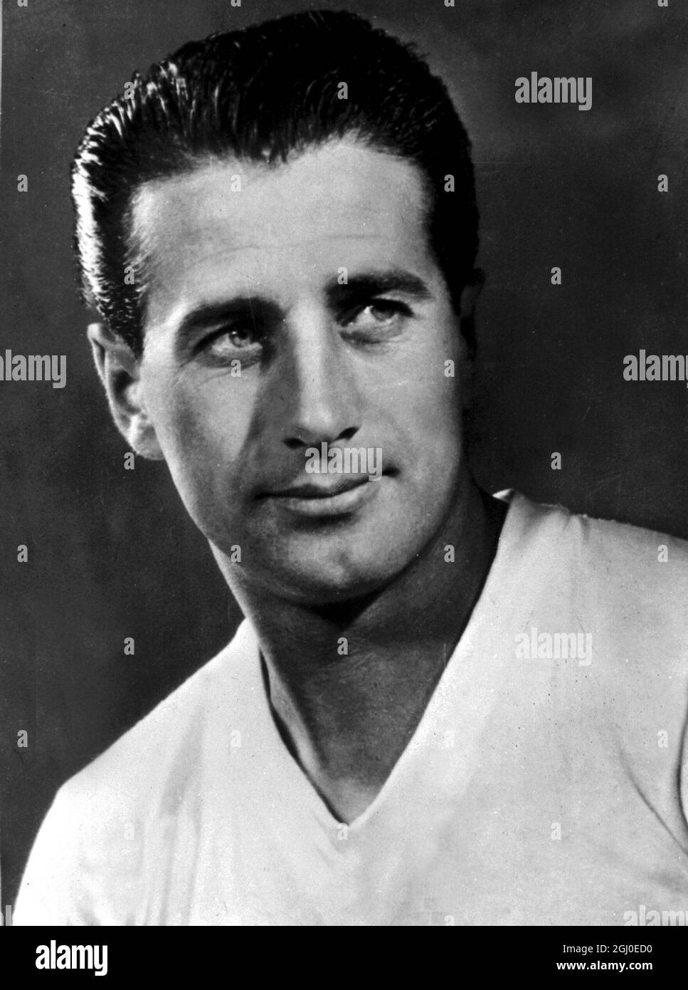 A portrait of Hungarian Footballer Josef Bozsik 28th October 1961 Stock ...
