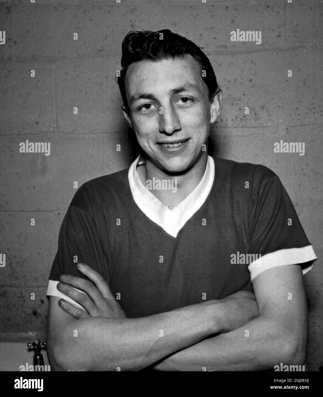 Billy Day, Middlesbrough FC outside right 17th March 1961 Stock Photo ...