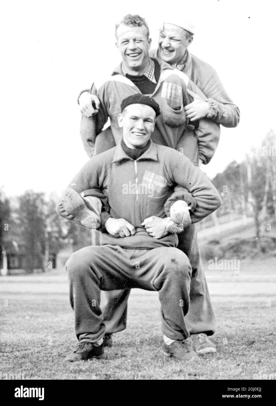 Swedish boxing team before trip to London for the 1948 Olympic Games ...