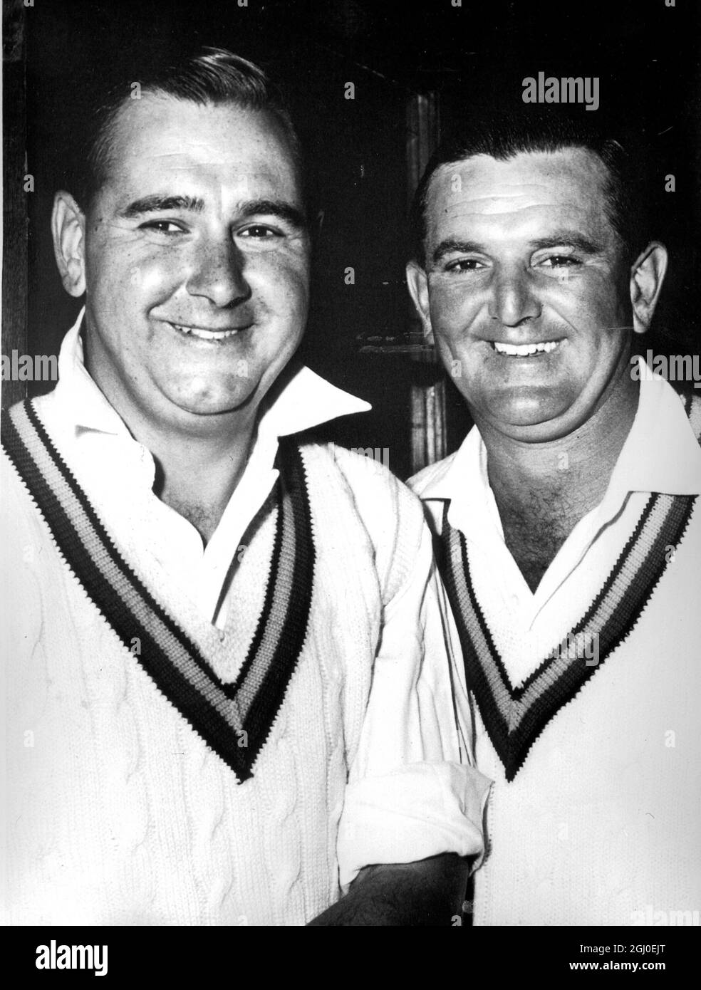 Kent and England test cricketer Colin Cowdrey, (left), who on his 30th ...