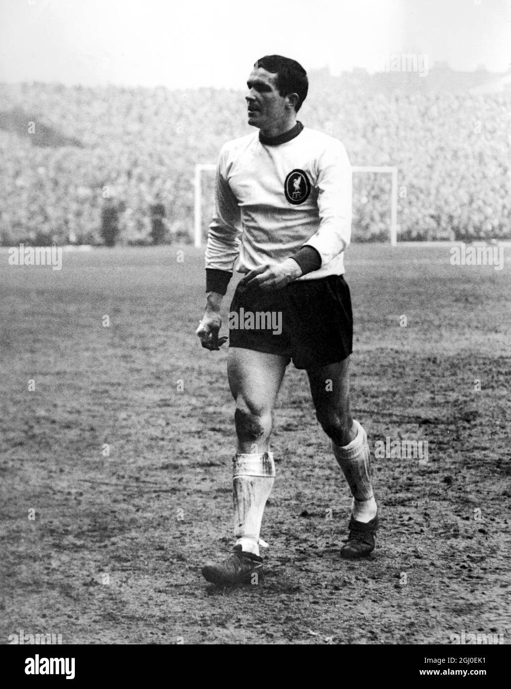 FA Cup Fifth Round Arsenal v Liverpool Ron Yeats, Liverpool's centre ...