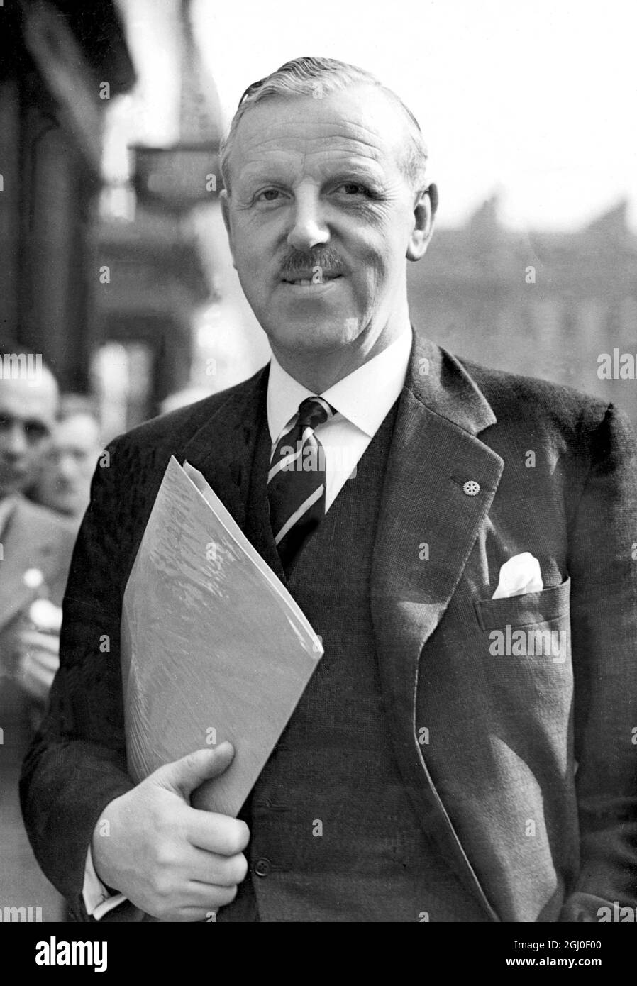 Mr Stanley Rous, Secretary of the Football Association, who is one of ...