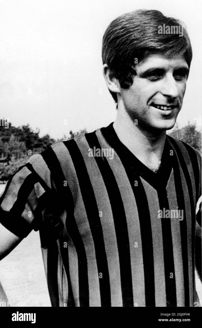 Gianni Rivera, Italian Soccer Player (in Milan colours) 11th January ...