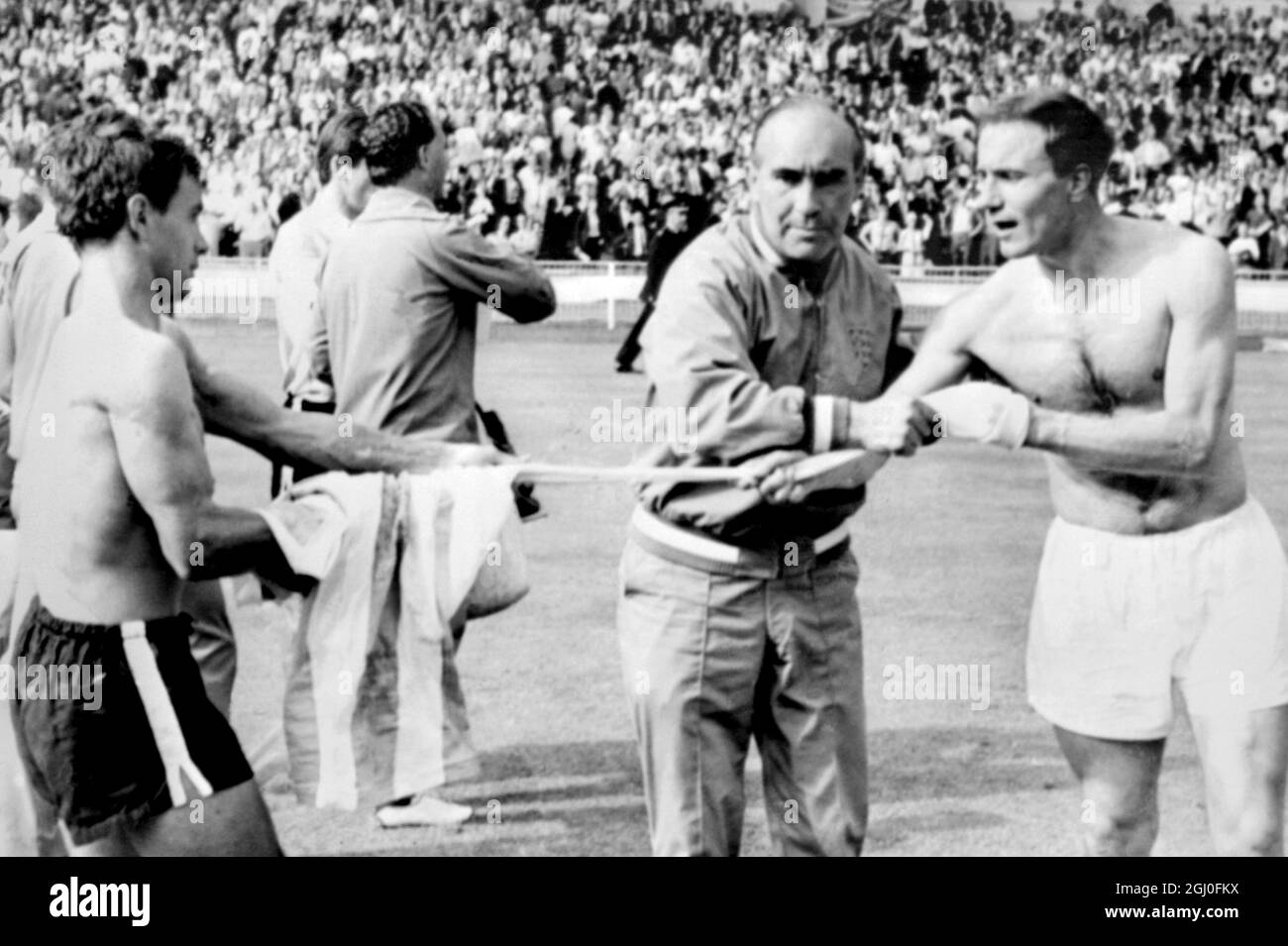The referee for the argentina v england match hi-res stock photography ...