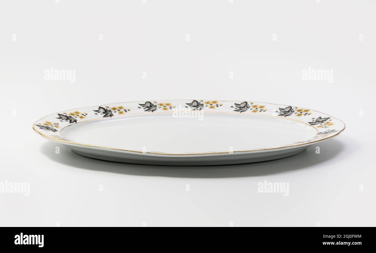 Luxury Vintage Porcelain tableware - Serving Plate on white background ...