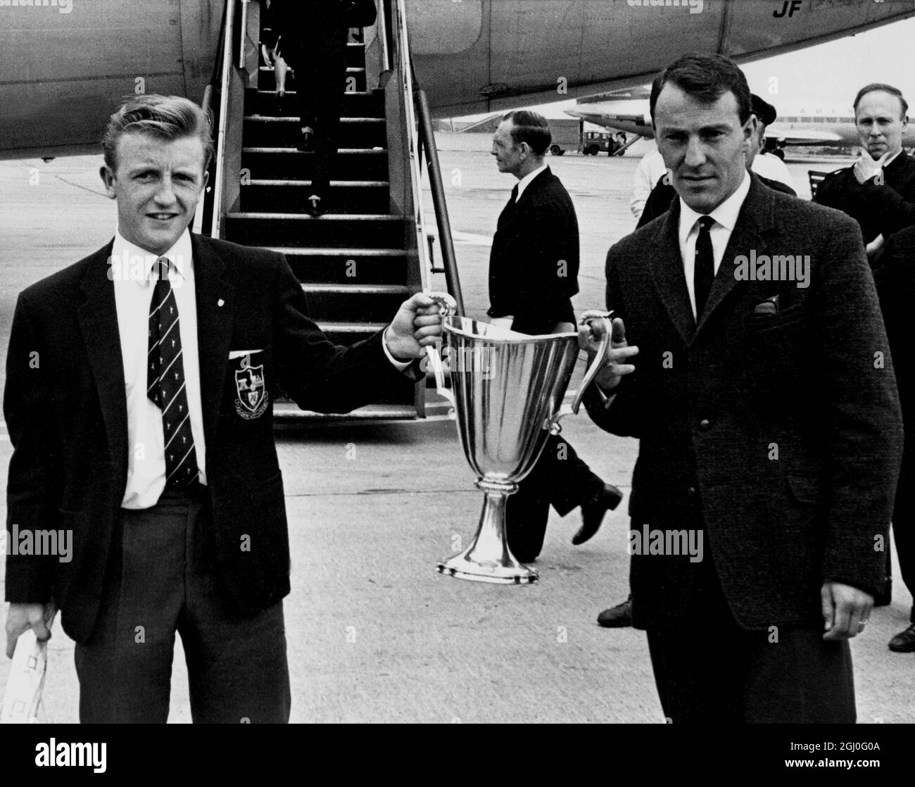 Tottenham Hotspur arrive home after winning the European Cup Winner's ...