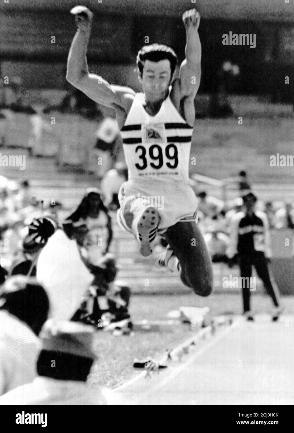 Britain's Lynn Davies in action during qualifying round for the Long Jump of the 19th Olympic ...