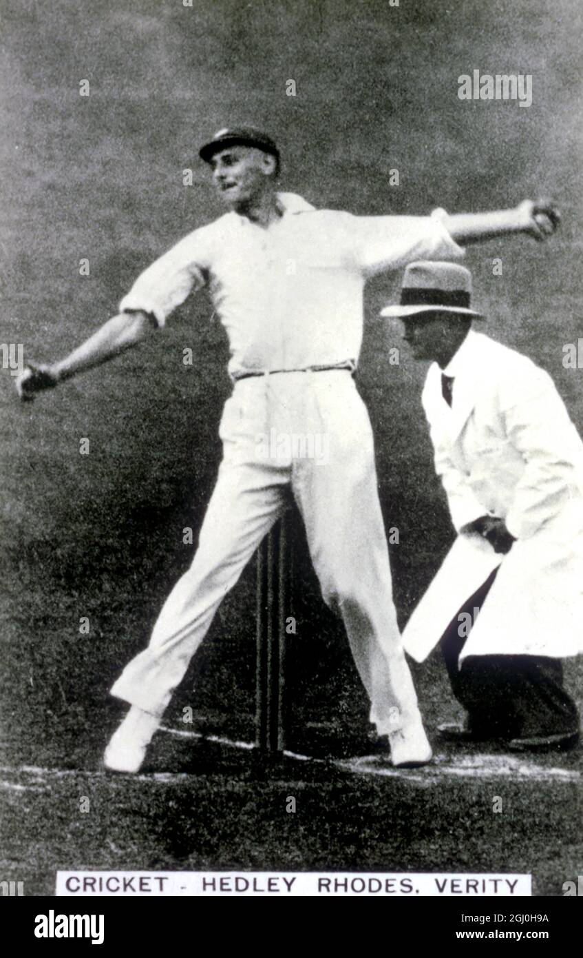 Hedley Rhodes Verity (Yorkshire) - cricketer - ©TopFoto Stock Photo - Alamy