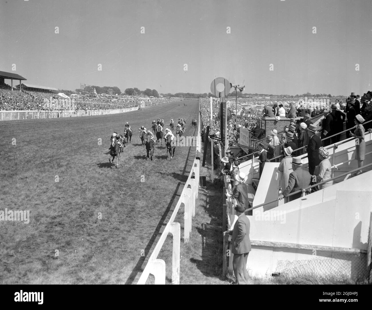 The derby field at tattenham corner hi-res stock photography and images ...
