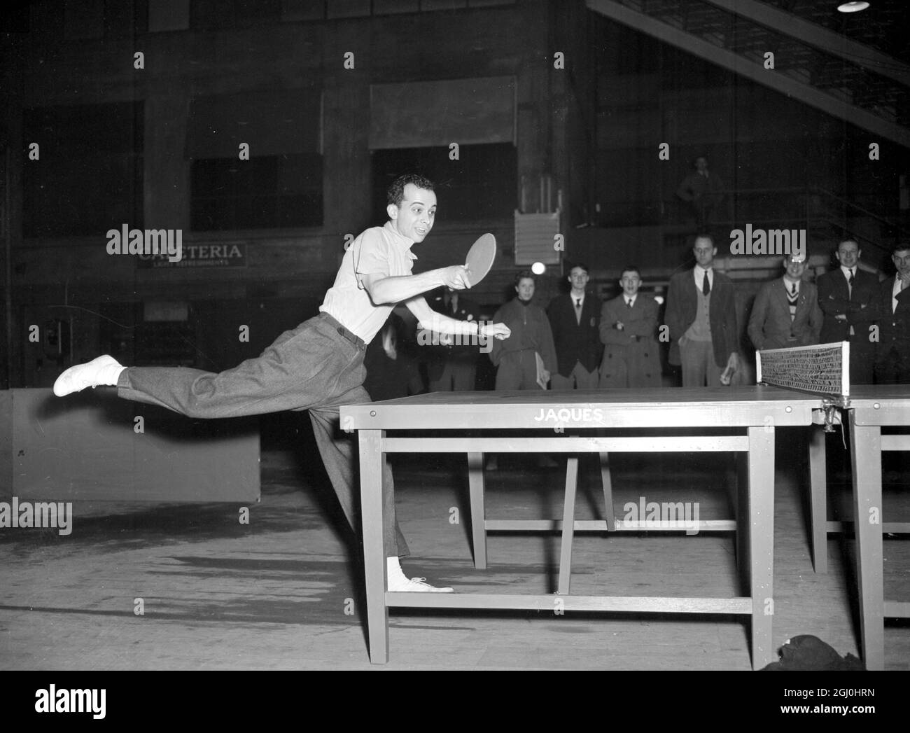 Richard Miles from Grossinger, New York, in action during the English ...