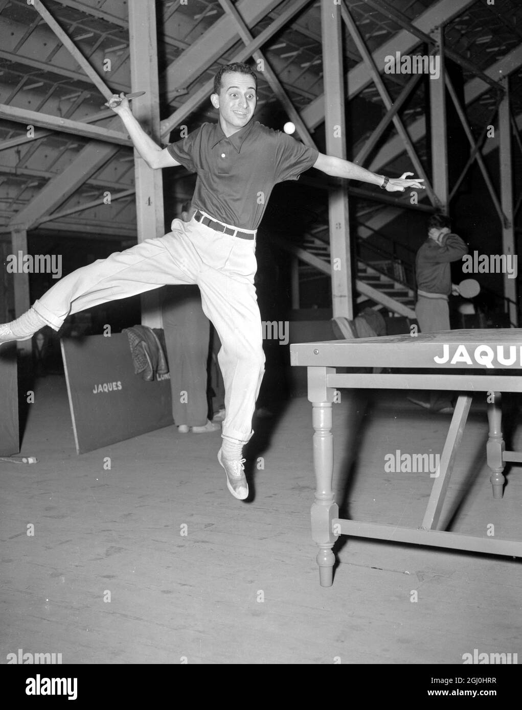 Richard Miles in the second day of the World Table Tennis Championship ...