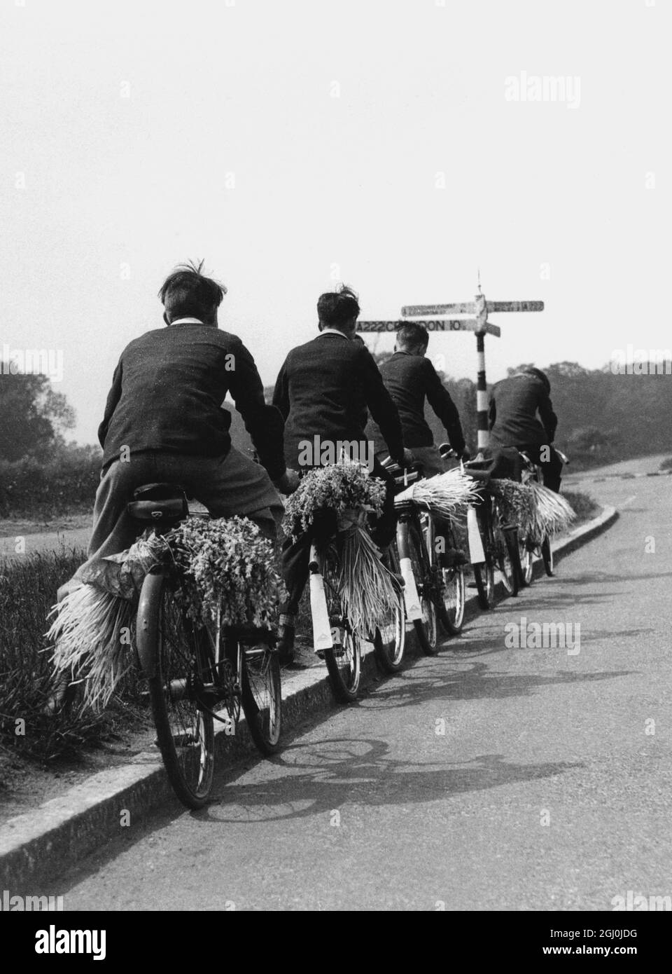 Gathering of cyclists Black and White Stock Photos & Images - Alamy