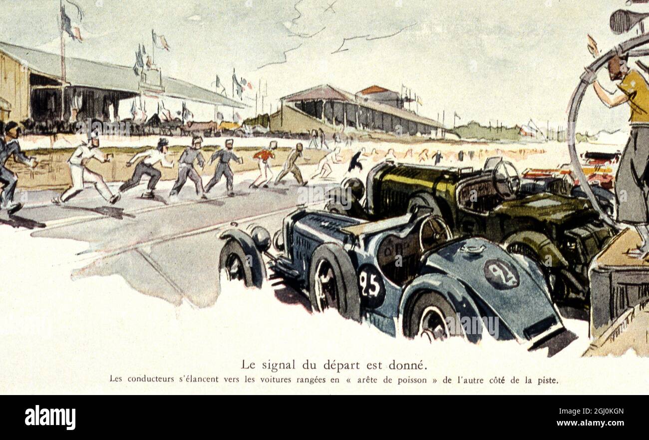 Histoire De La Locomotion Terrestre Motor Racing Illustration 1930s ...
