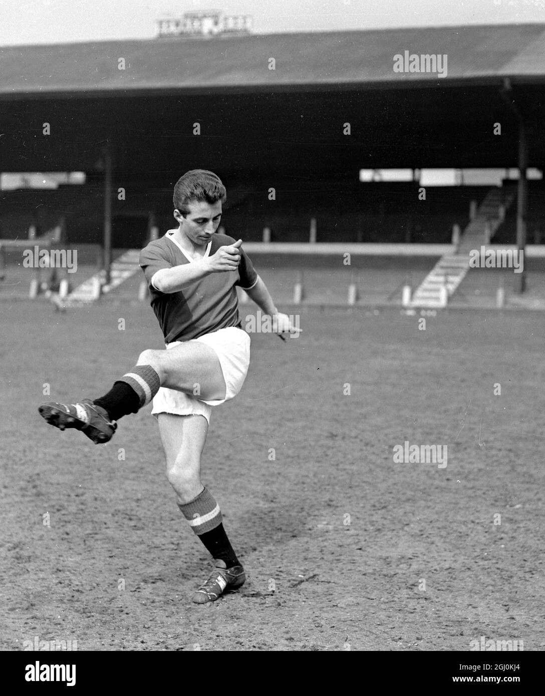 A picture of the famous Manchester United player David Pegg, who was ...