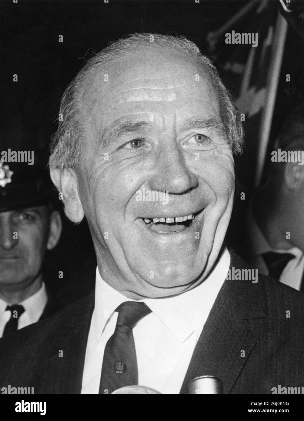 Matt Busby Manager of Manchester United Football Club 1968 Stock Photo ...