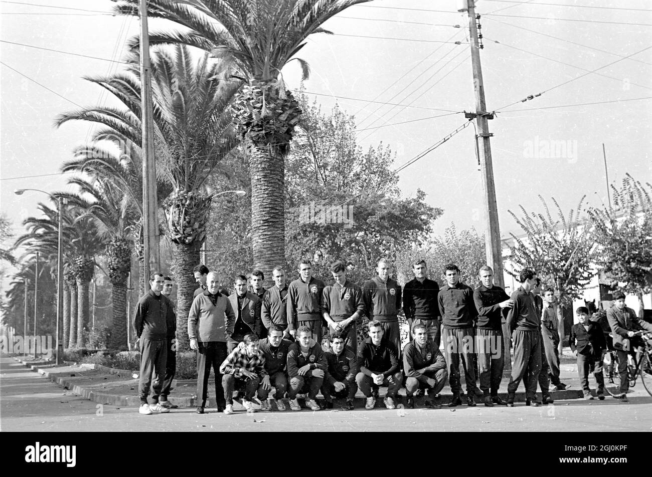 Rengo, Chile: In a setting of Palm Trees, The Hungarian National Soccer ...