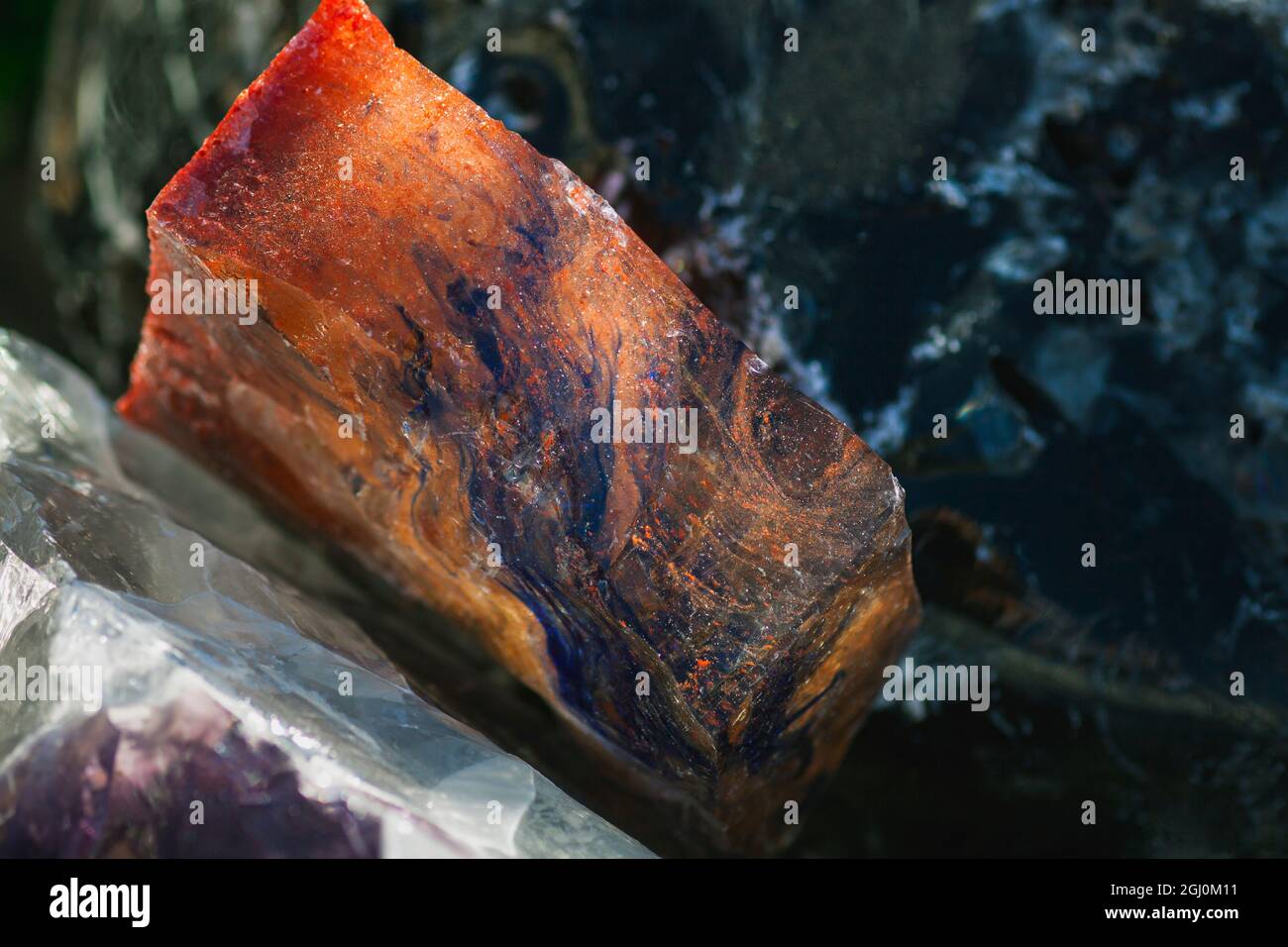 Cullet glass chunks Stock Photo - Alamy