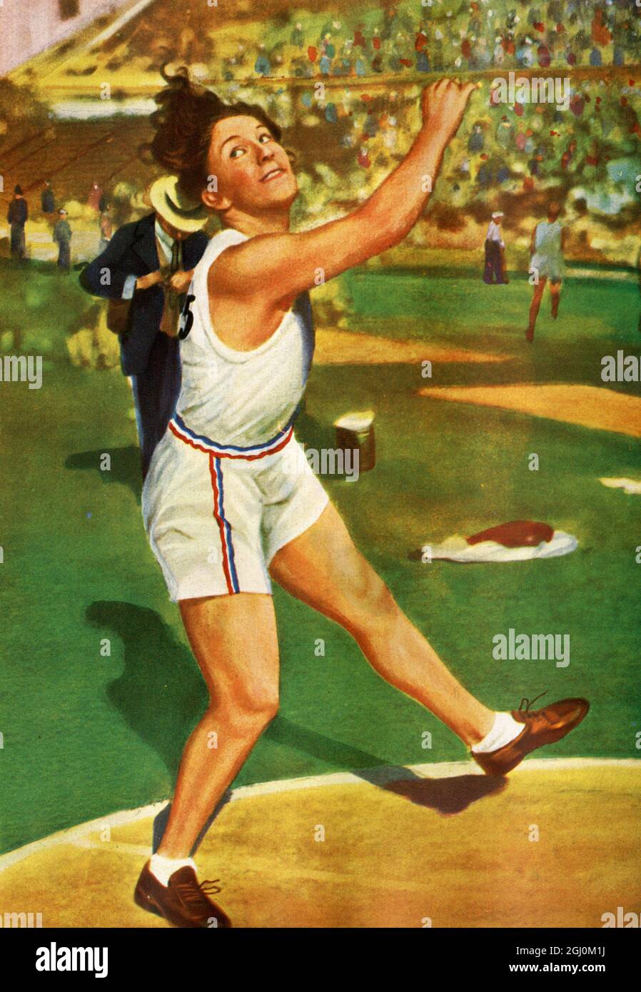 Discus won by Lillian Copeland (USA) at the summer Olympics at Los ...