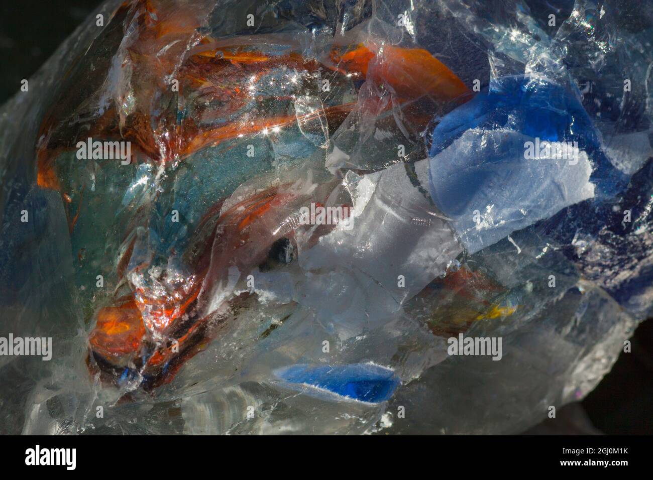 Cullet glass chunks Stock Photo - Alamy