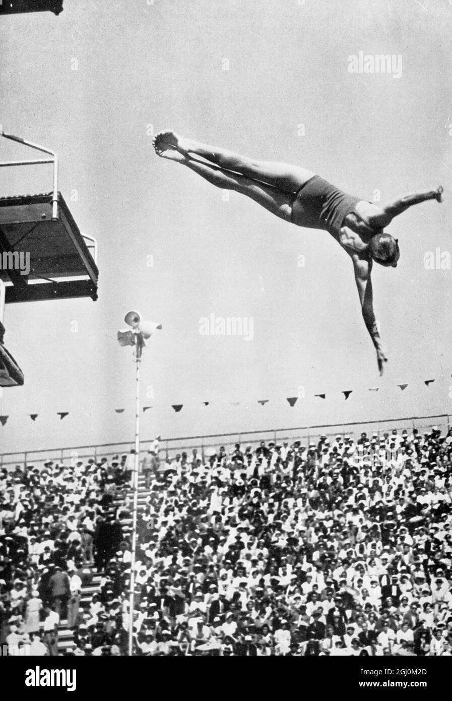 1932 Olympic Games, Los Angeles, USA, Women's Springboard Diving, USA's ...
