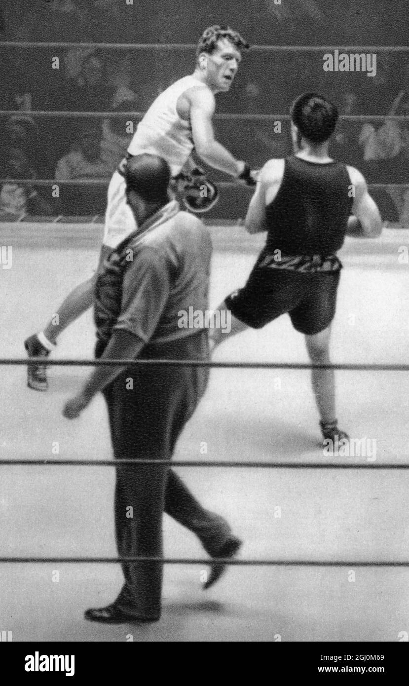 Boxers 1932 Olympic Games, Los Angeles, USA, Hans Bernlöhr for Germand ...