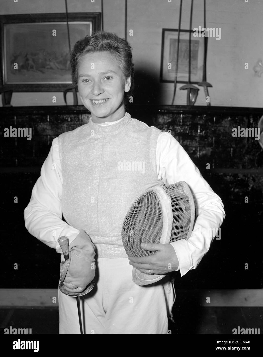 Mrs Mary Glen Haig, 32 Chelsea housewife, the holder of the Women's ...