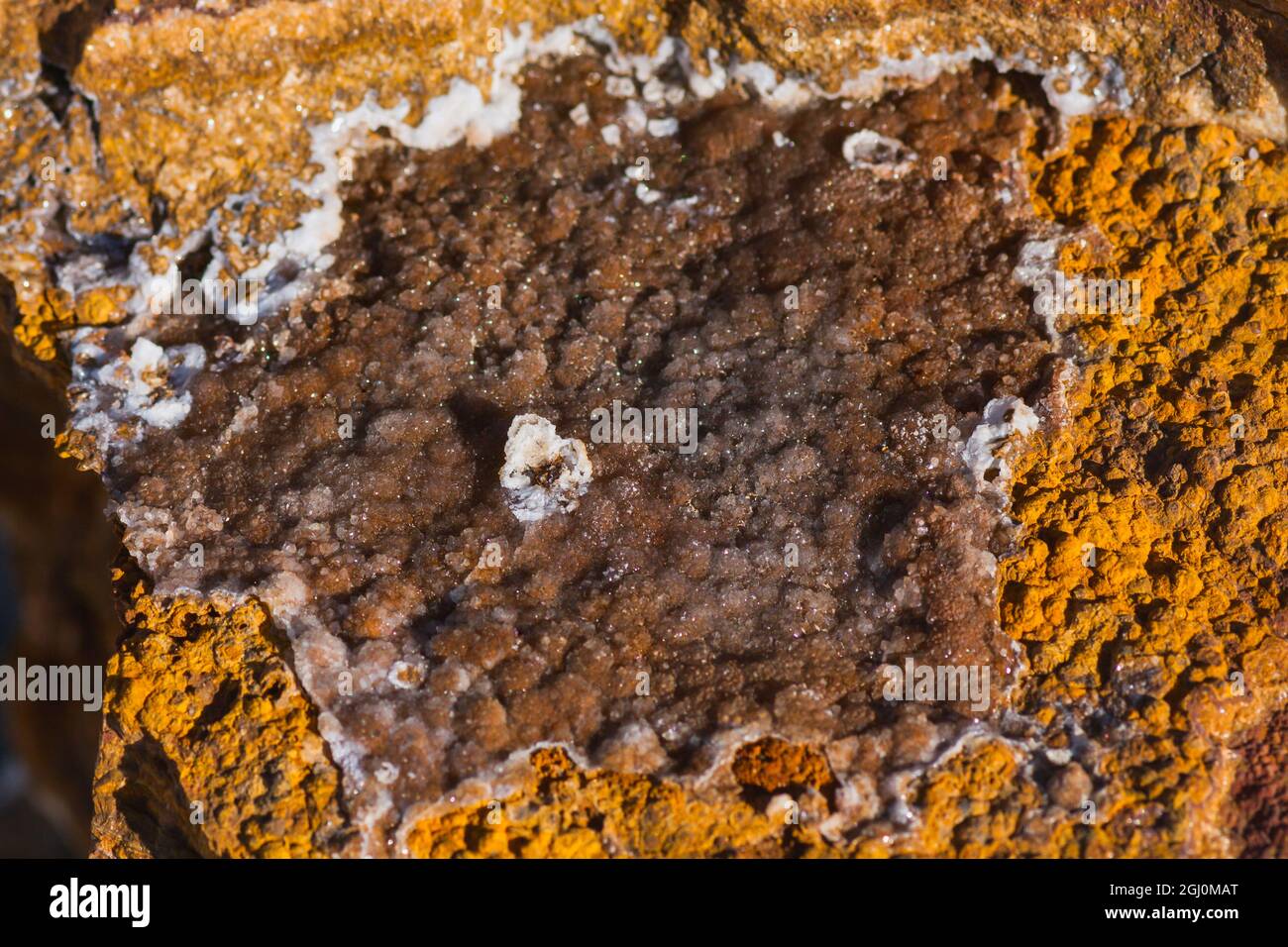 Crystals on metamorphic rock Stock Photo - Alamy