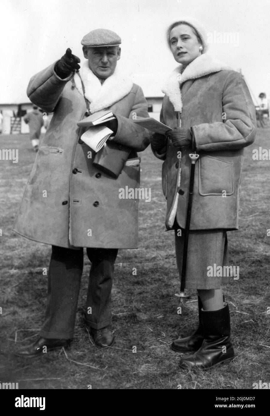 Mr R . K . Drayson and Mrs Audrey Mills at Household Brigade Saddle ...