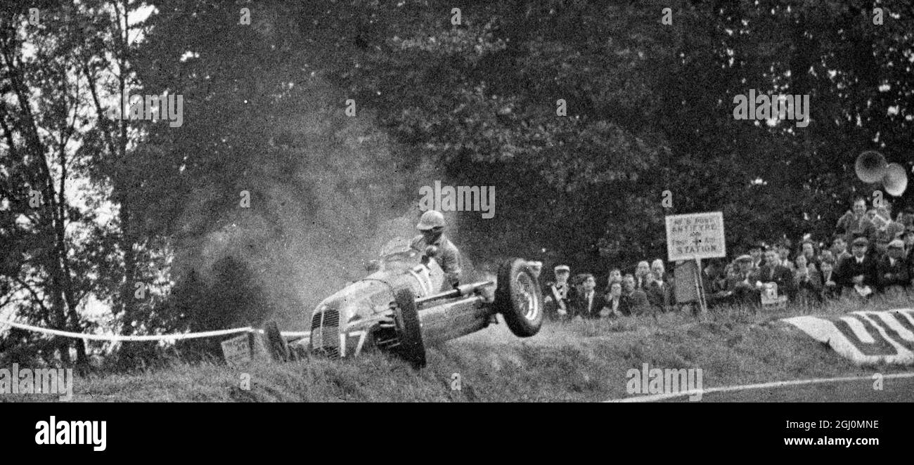 Racing car flies off the track - England ©TopFoto Stock Photo - Alamy