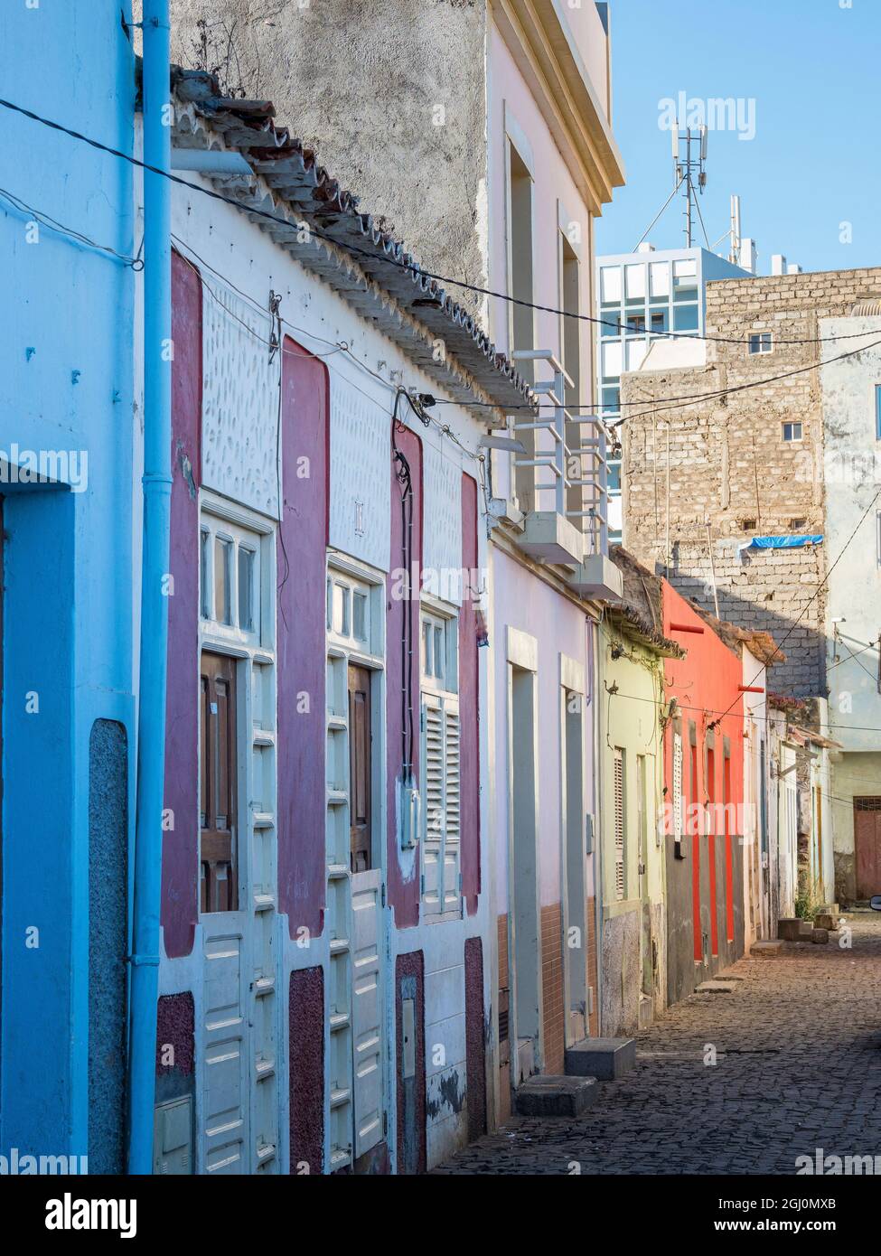 Colorful house praia plateau island hi-res stock photography and images ...