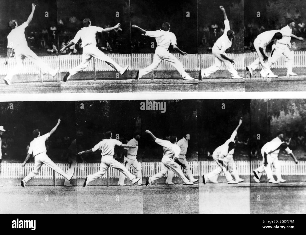 Ian Meckiff Australian Test Bowler Pictured are two balls from last ...