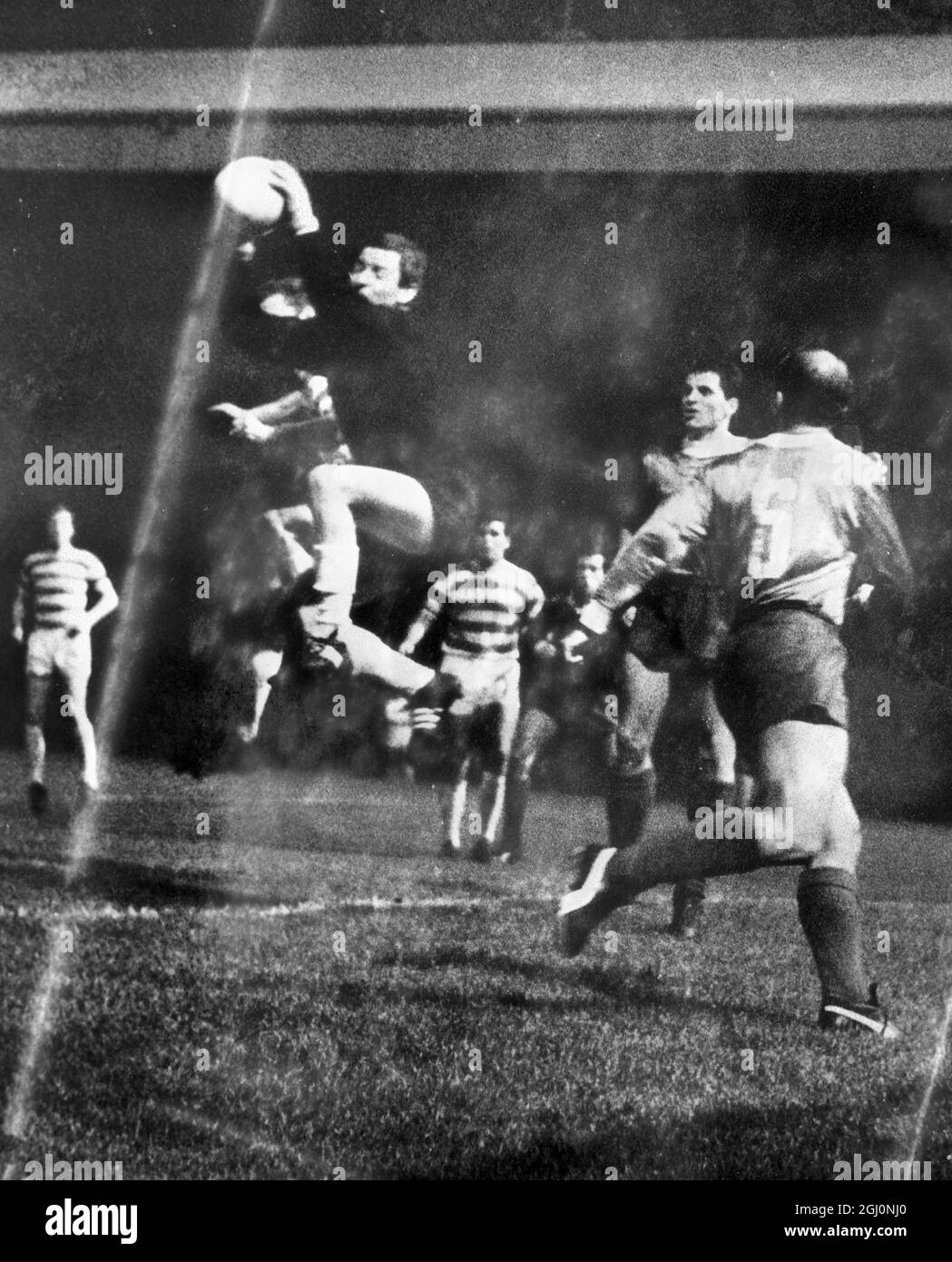 Free kick football match Black and White Stock Photos & Images - Alamy