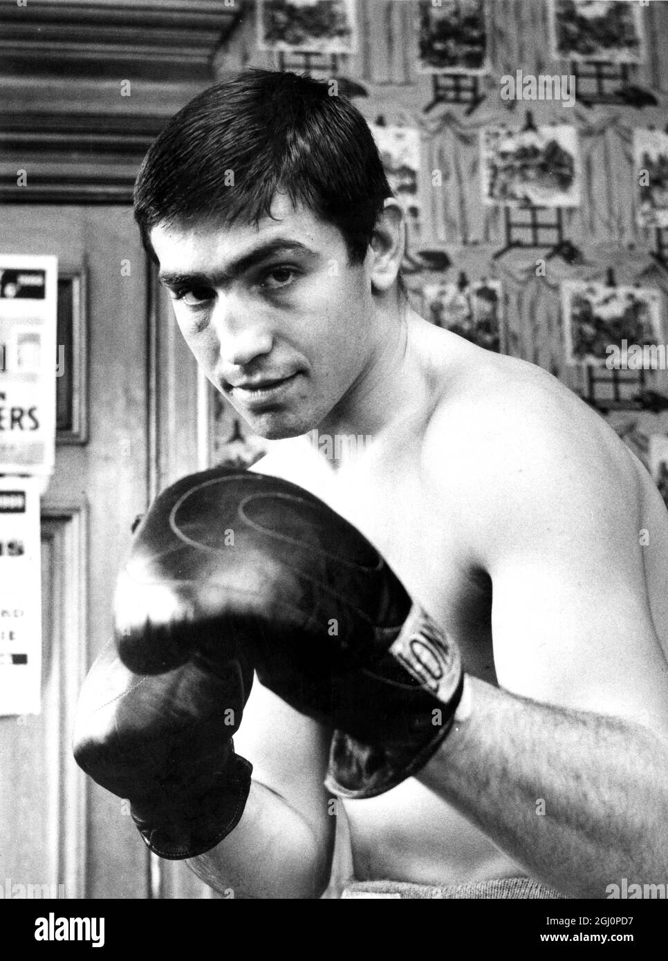 Jimmy Tibbs 19-year-old light heavyweight boxer pictured during ...
