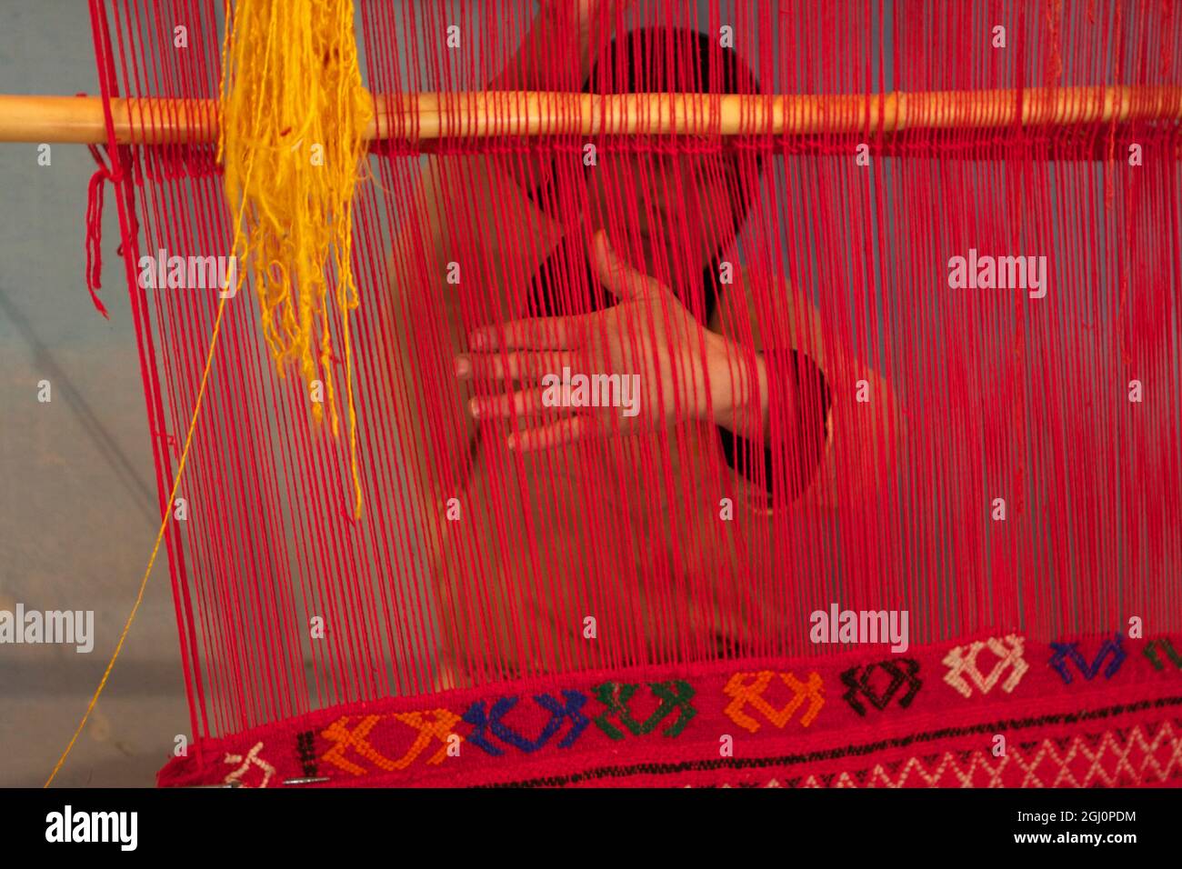 Rug making is a typical women job Stock Photo - Alamy