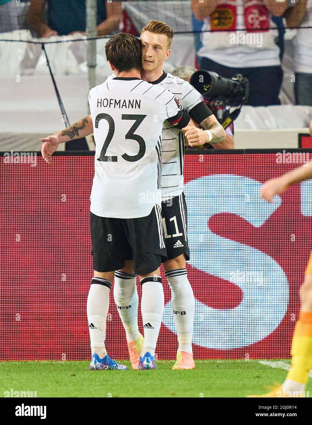 Marco Reus, DFB 11 celebrates his goal, happy, laugh, celebration, 3-0 ...